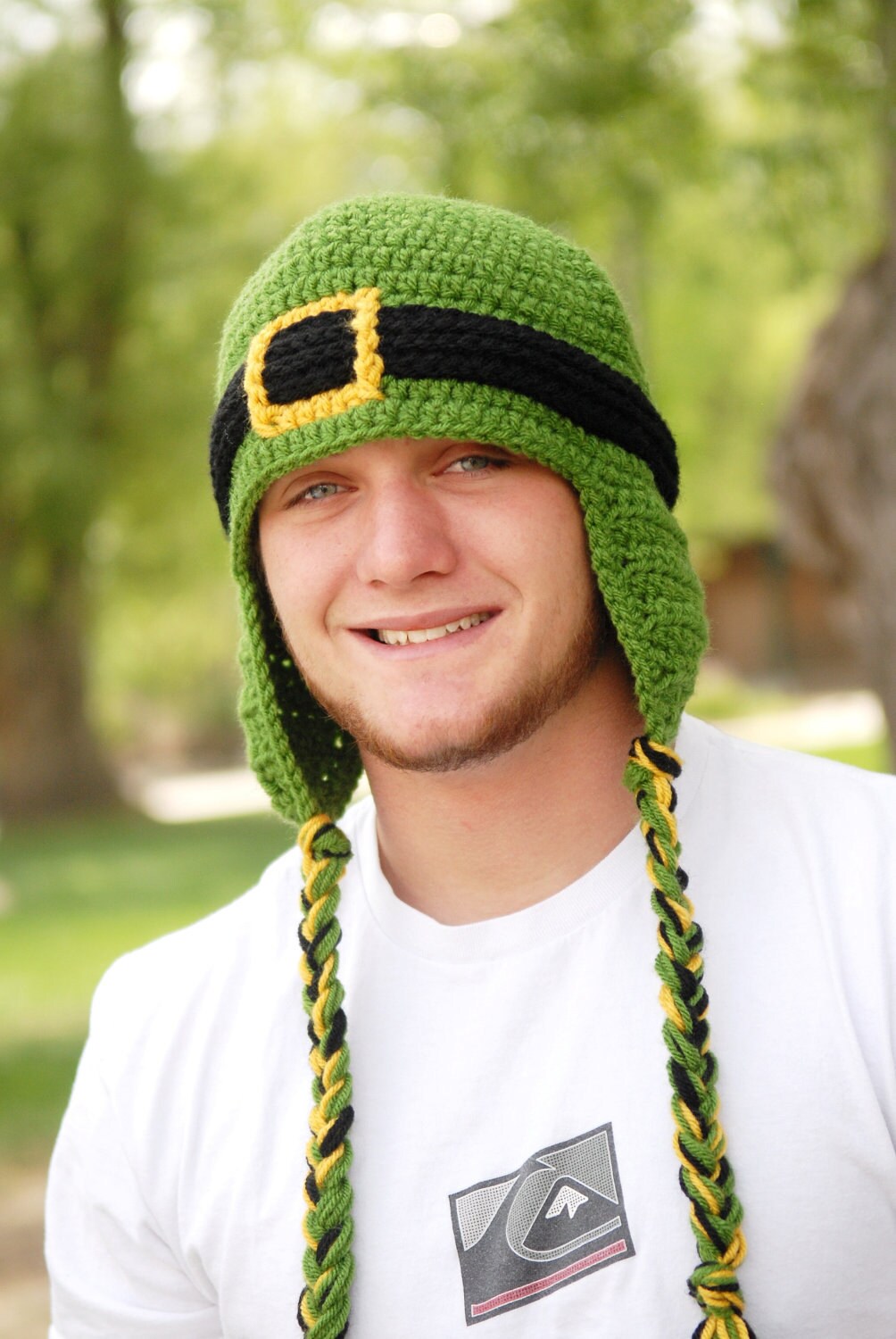 CROCHET HAT PATTERN Leprechaun Earflap Beanie - Etsy