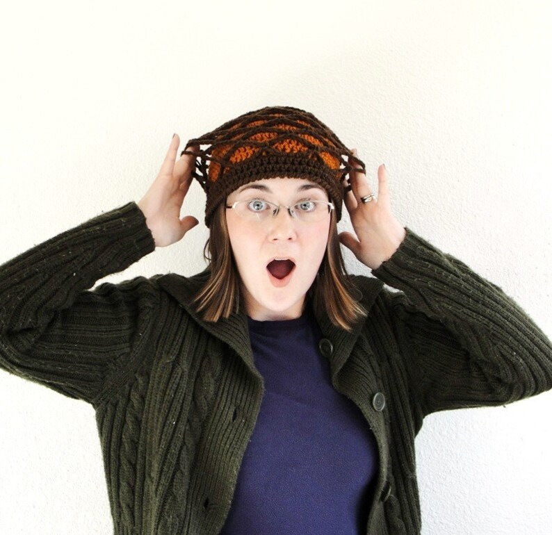 CROCHET HAT PATTERN Fishnet Beanie - Etsy