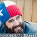 CROCHET GRAPH - Texas Flag Color Grid for Crochet or Knit Beanies - Etsy