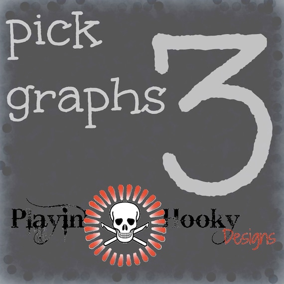 Pick 3 Color Graphs Crochet Grids | Etsy