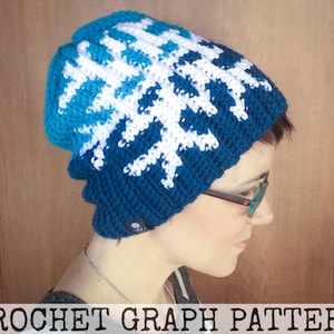 CROCHET GRAPH - Snowflake Color Grid for Crochet or Knit Beanies - Etsy