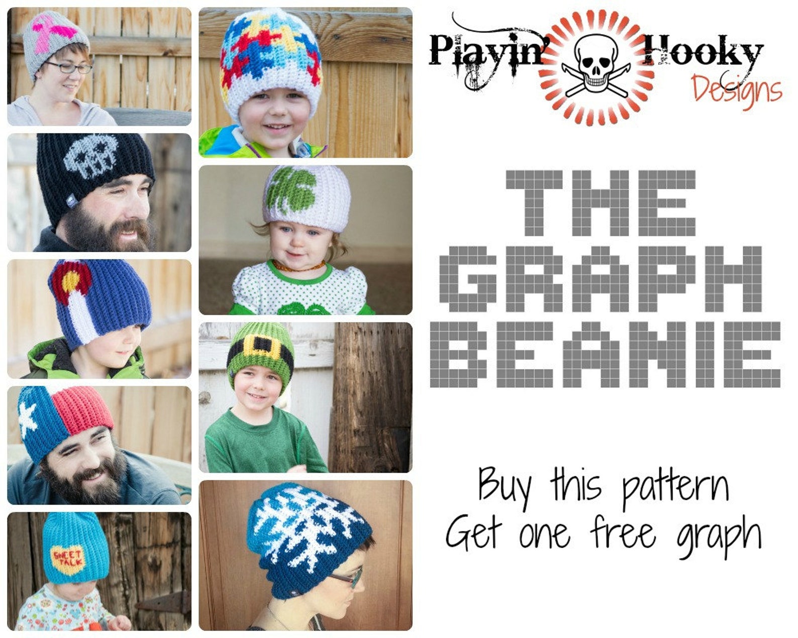 CROCHET PATTERN the Graph Beanie - Base Hat Pattern & Tutorial - Etsy