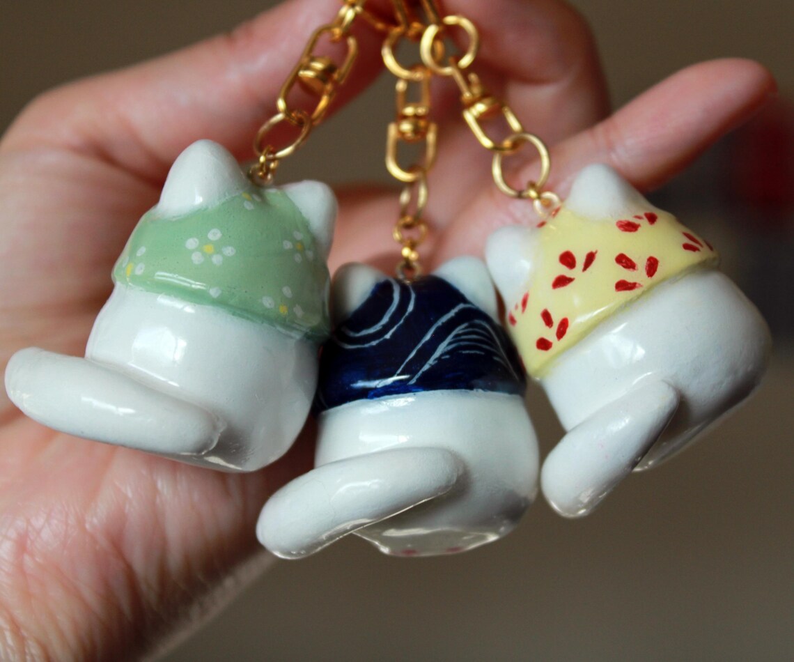 Handmade Babushka Cats strawberry, Apple, Mandarin - Etsy