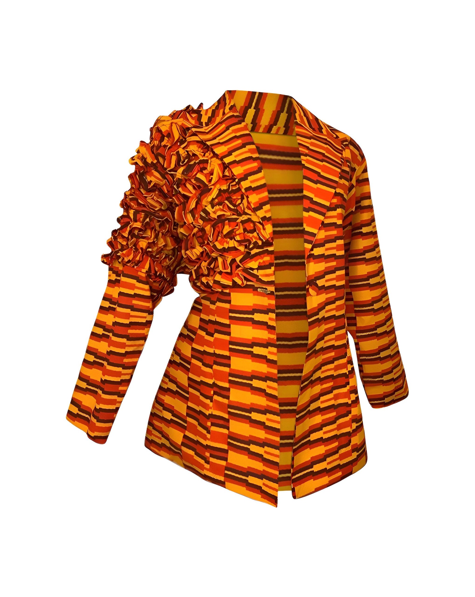 African Suit Blazer, Kente Suit Jacket, African Fashion, African ...