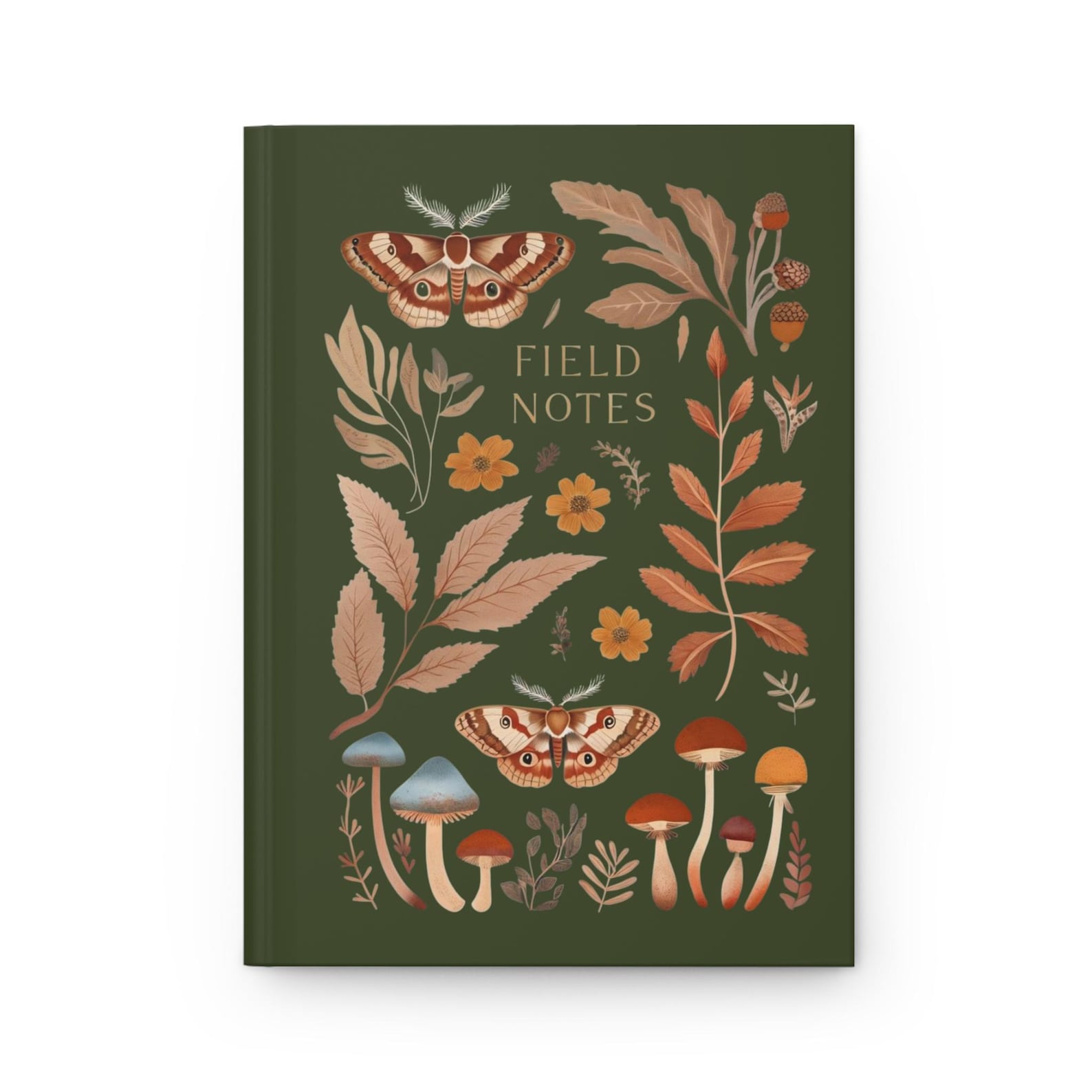 Field Notes Forest Moths & Mushrooms Journal | Cottage Core Botanical ...