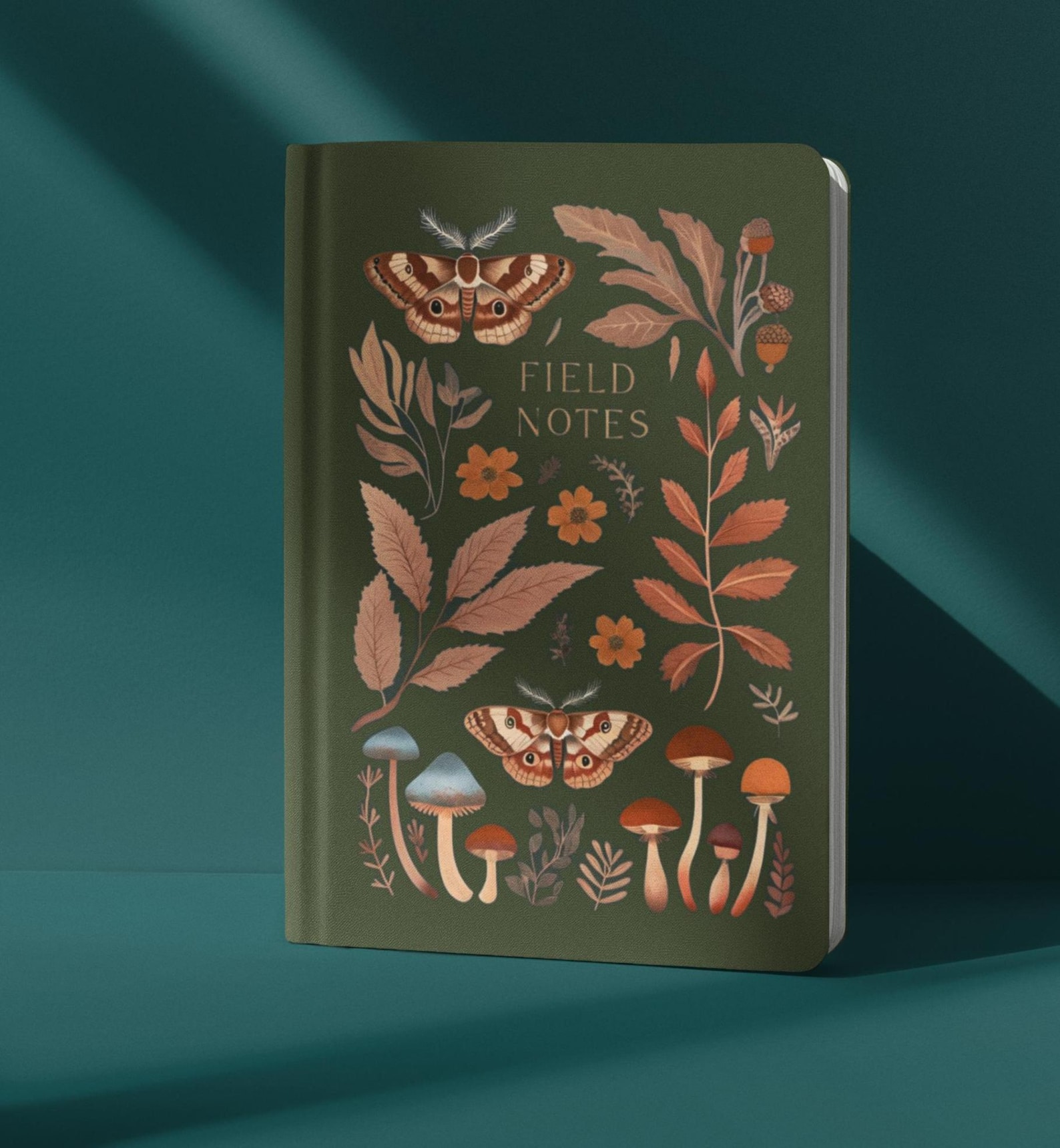 Field Notes Forest Moths & Mushrooms Journal | Cottage Core Botanical ...