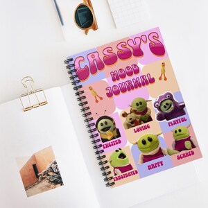 Personalized Nanalan Mood Journal, Retro Custom Notebook, Trendy Pop ...