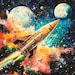 Space Clipart Bundle, Planets, Rockets, Junk Journaling (digital ...