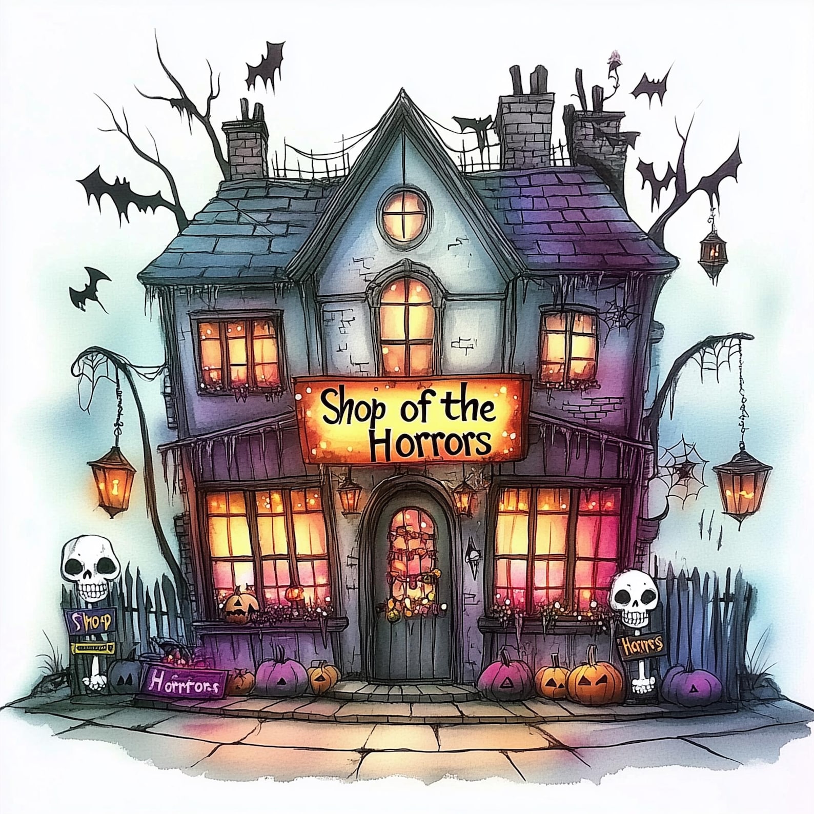 Horror Shop Printable Images, Junk Journaling, Scrapbooking (digital ...