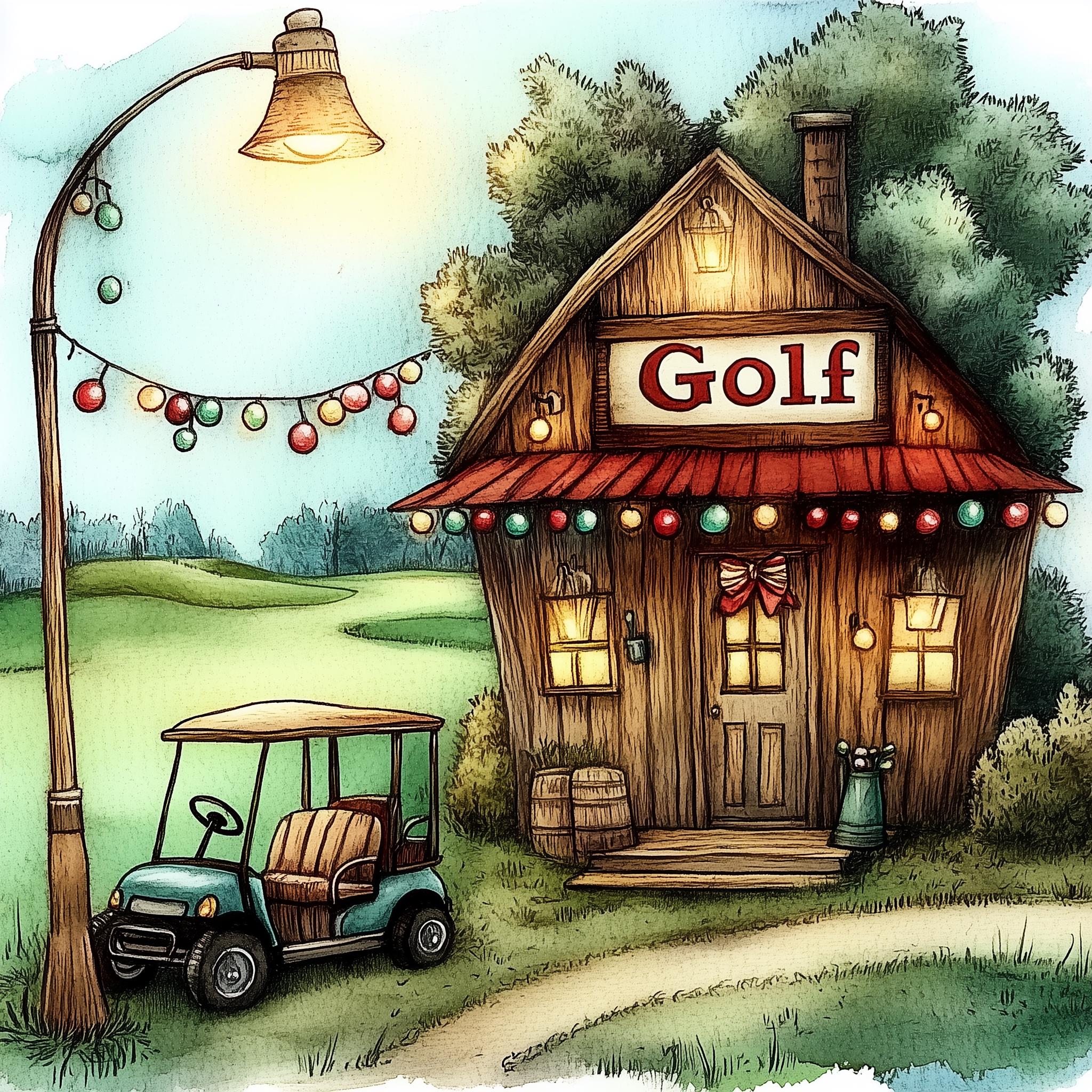 Golf Shop Jpgs, Shabby Chic Golfing Images (digital Download) - Etsy