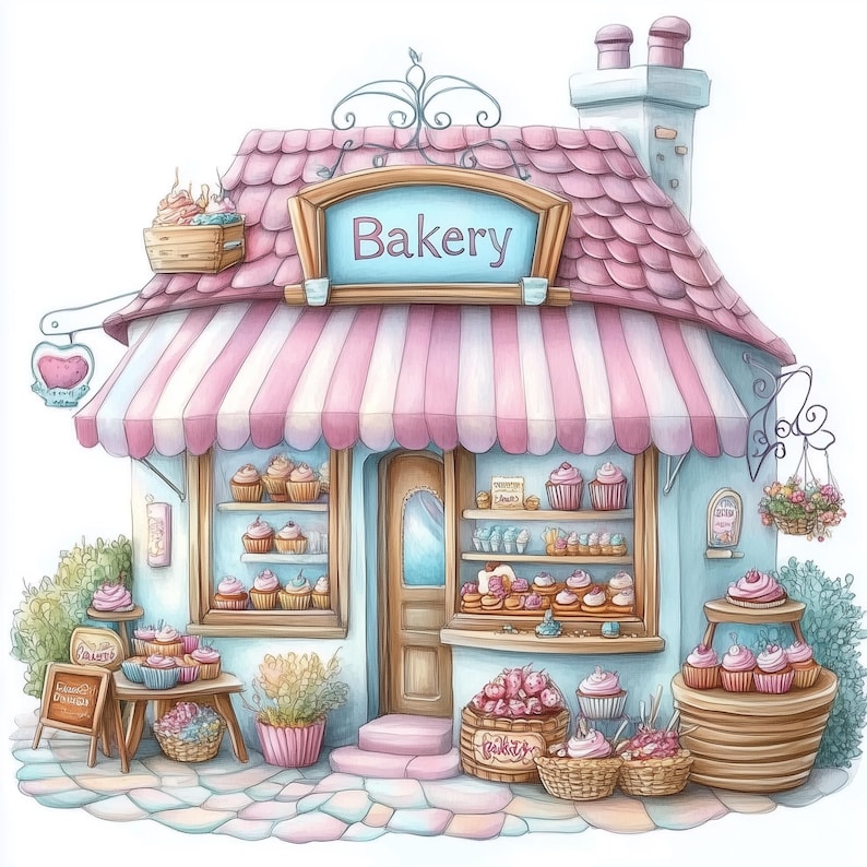 Bakery JPG Clipart, Scrapbooking, Junk Journaling (digital Download) - Etsy
