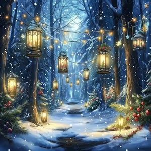 Christmas Path Jpgs, Winter Holiday Scrapbooking (digital Download) - Etsy
