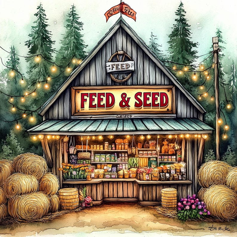 Feed Hay Shop High Resolution Jpgs for Junk Journaling, Scrapbooking ...