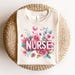Floral Pink Nurse PNG Clipart Digital Download - Etsy