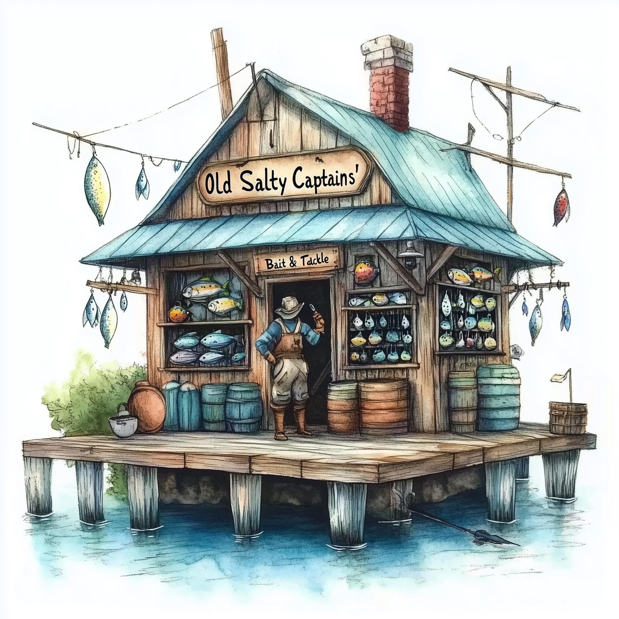 Fish Shop High Resolution Jpgs for Junk Journaling, Scrapbooking, Card ...