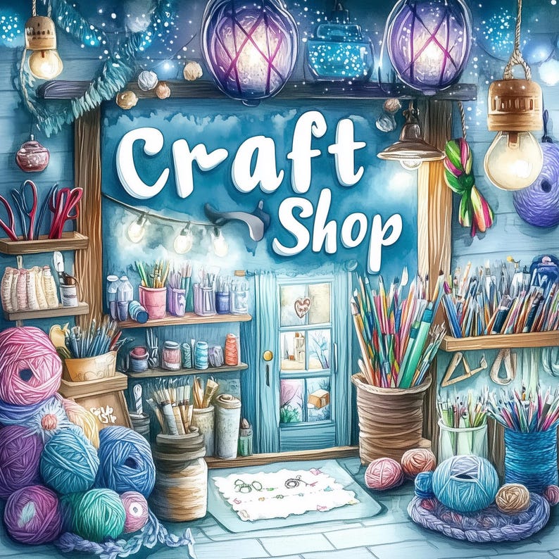 Craft Shop High Resolution Jpgs for Junk Journaling, Scrapbooking, Card ...