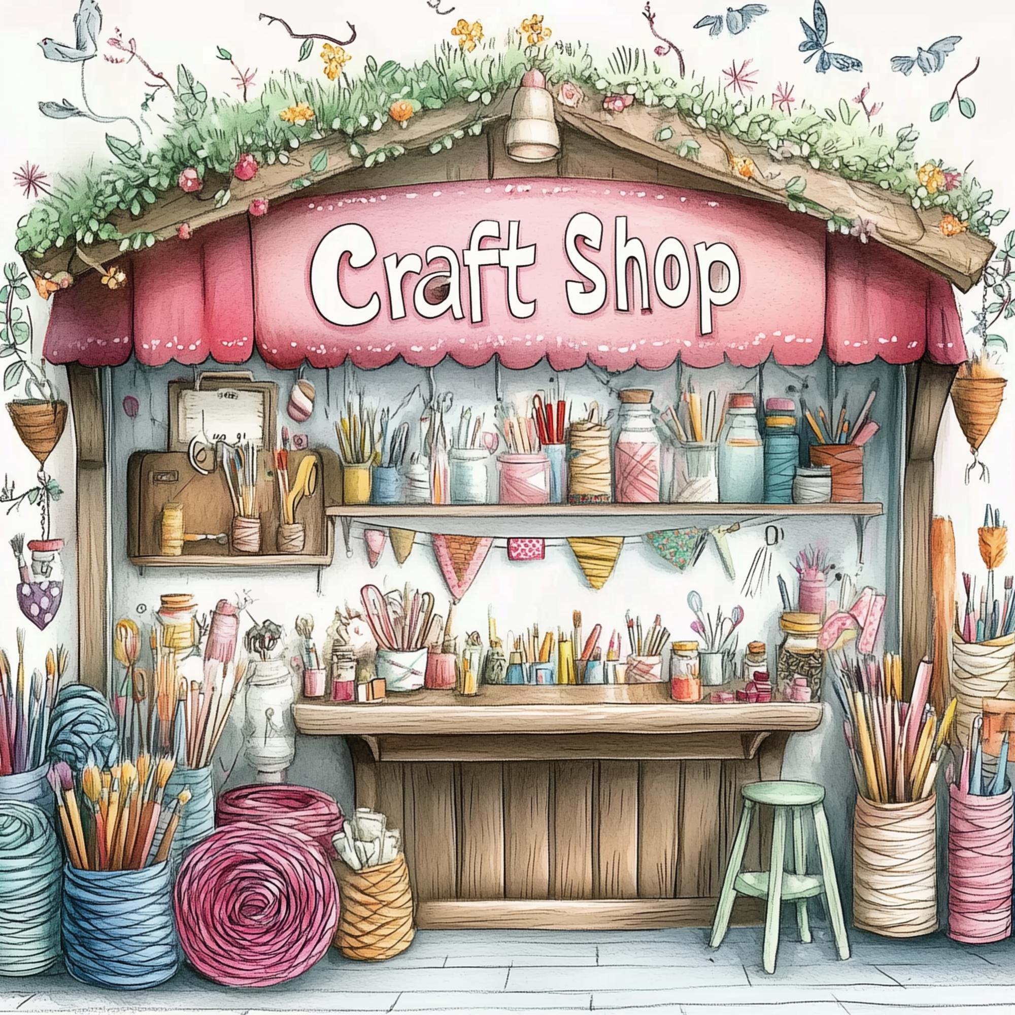 Craft Shop High Resolution Jpgs for Junk Journaling, Scrapbooking, Card ...