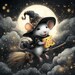 Halloween Witch Mouse Jpgs, Scrapbooking & Junk Journaling (digital ...