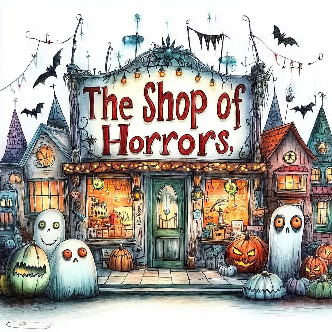 Horror Shop Printable Images, Junk Journaling, Scrapbooking (digital ...