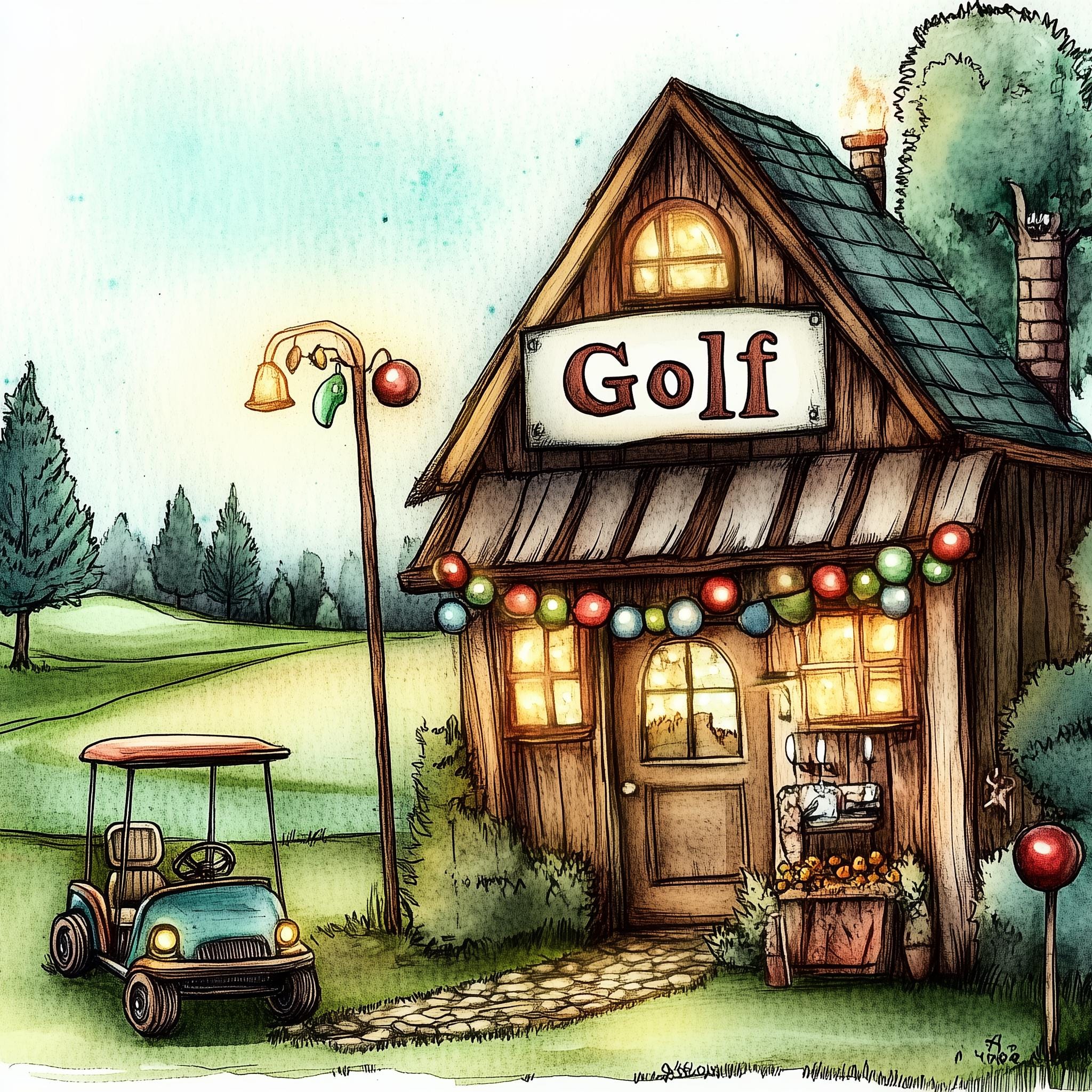 Golf Shop Jpgs, Shabby Chic Golfing Images (digital Download) - Etsy