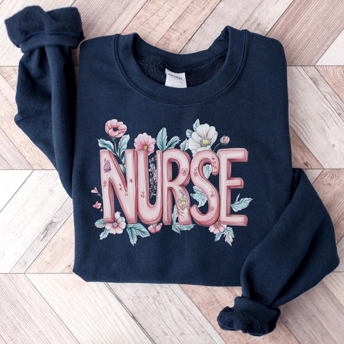 Floral Pastel Nurse PNG Clipart Digital Download - Etsy