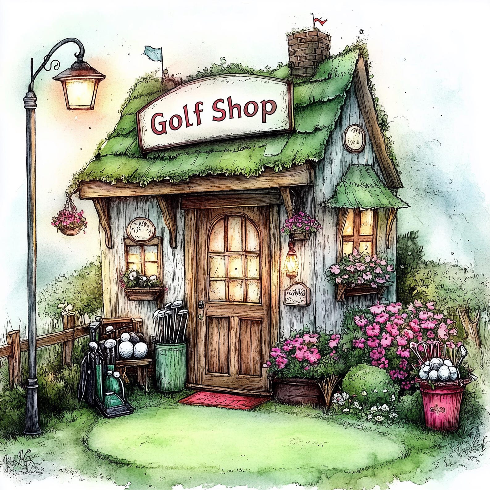 Golf Shop Jpgs, Shabby Chic Golfing Images (digital Download) - Etsy