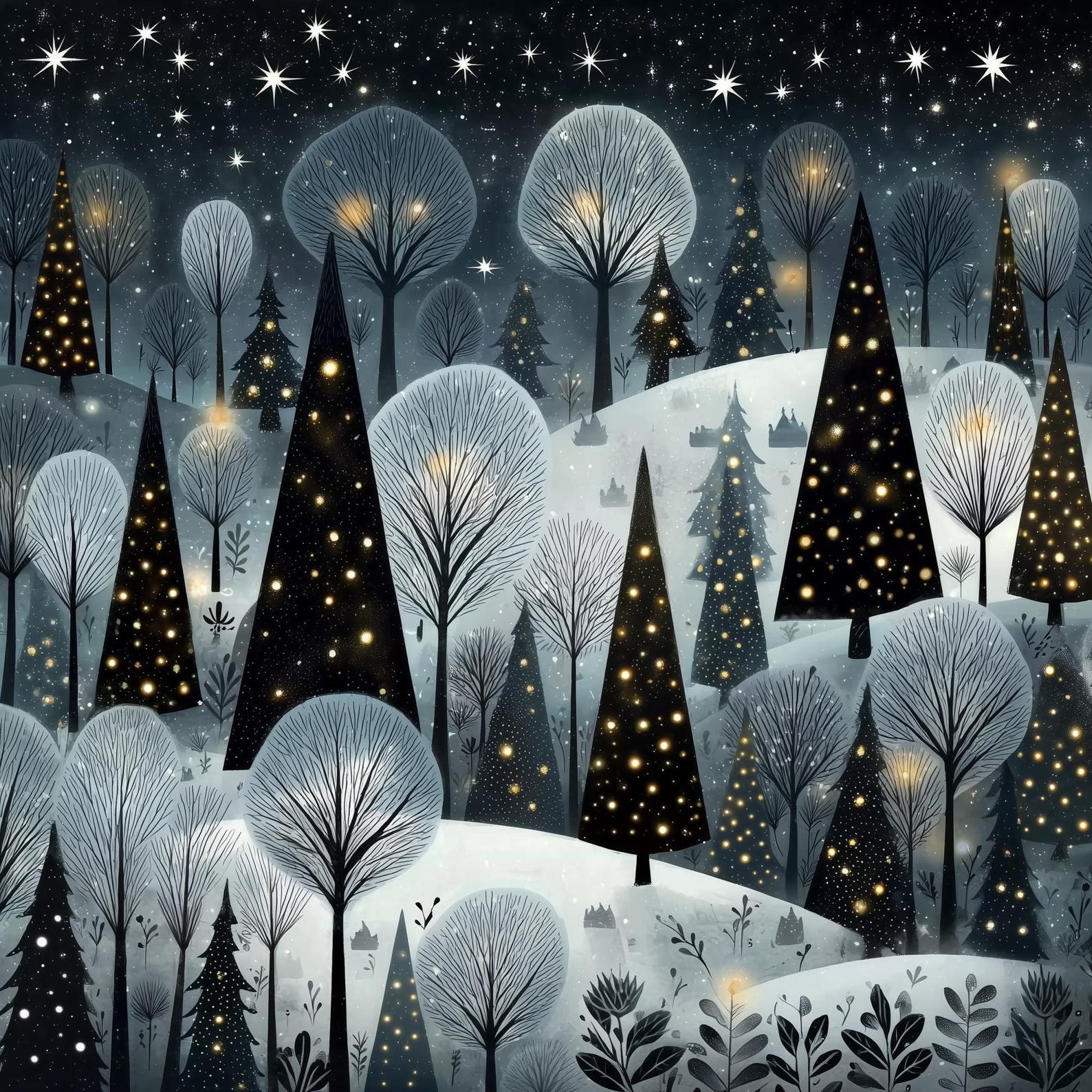 Christmas Wonderland Winter JPG Set for Junk Journaling (digital ...