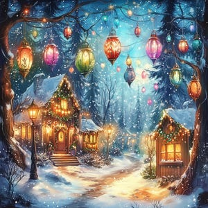 Christmas Path Jpgs, Winter Holiday Scrapbooking (digital Download) - Etsy