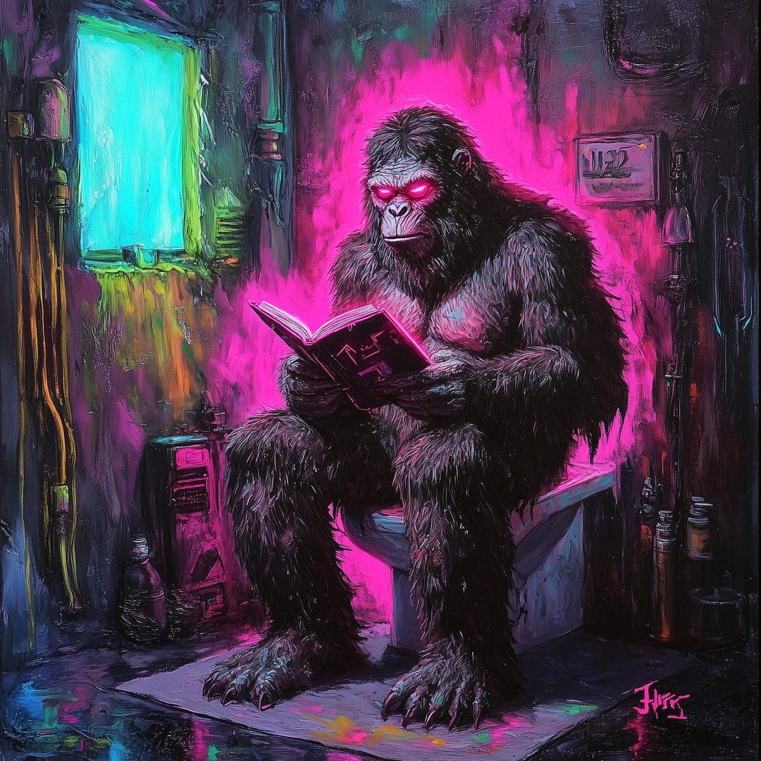 Toilet Monster Jpgs, Cryptid Bathroom Art (digital Download) - Etsy