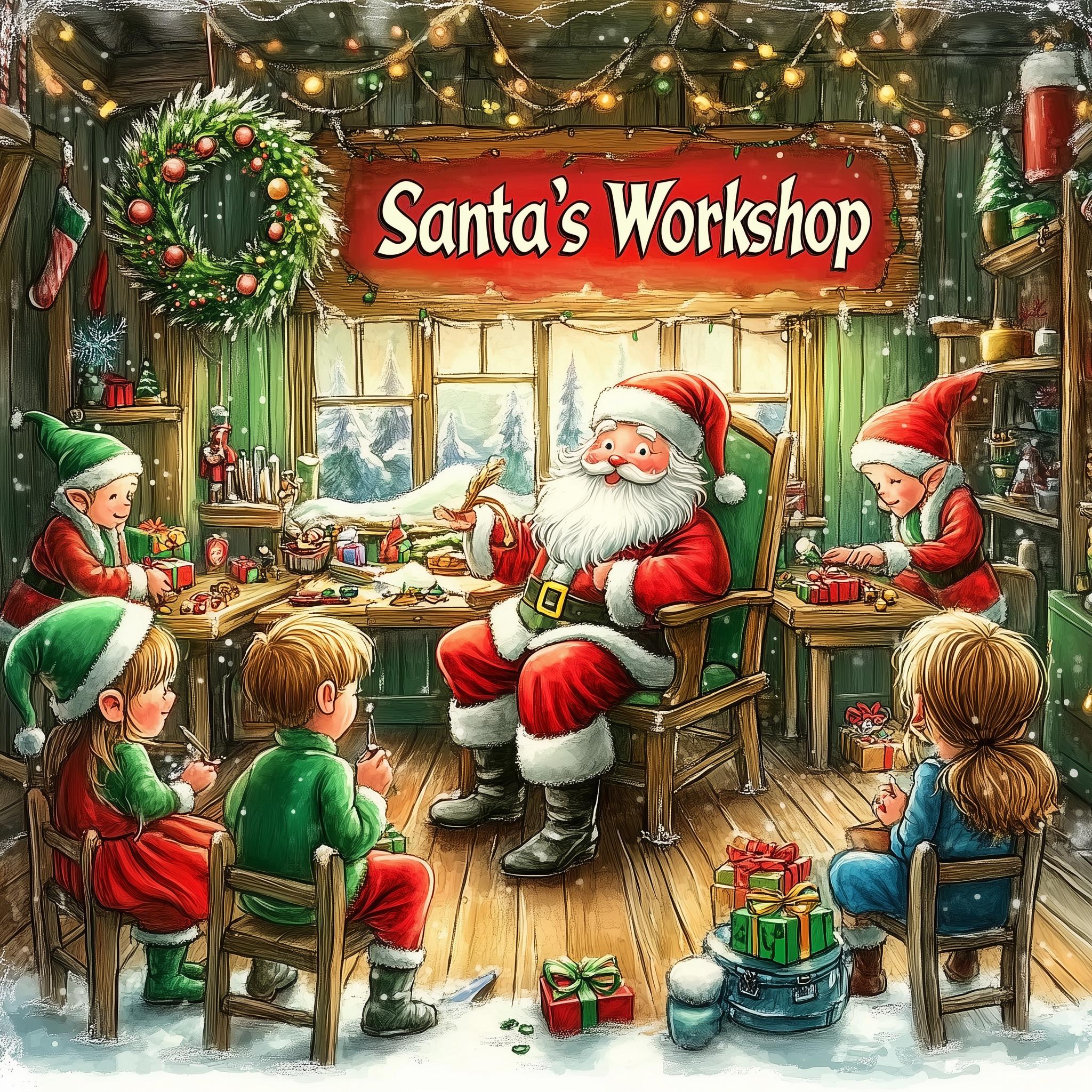 Santas Workshop High Resolution Jpgs for Junk Journaling, Scrapbooking ...