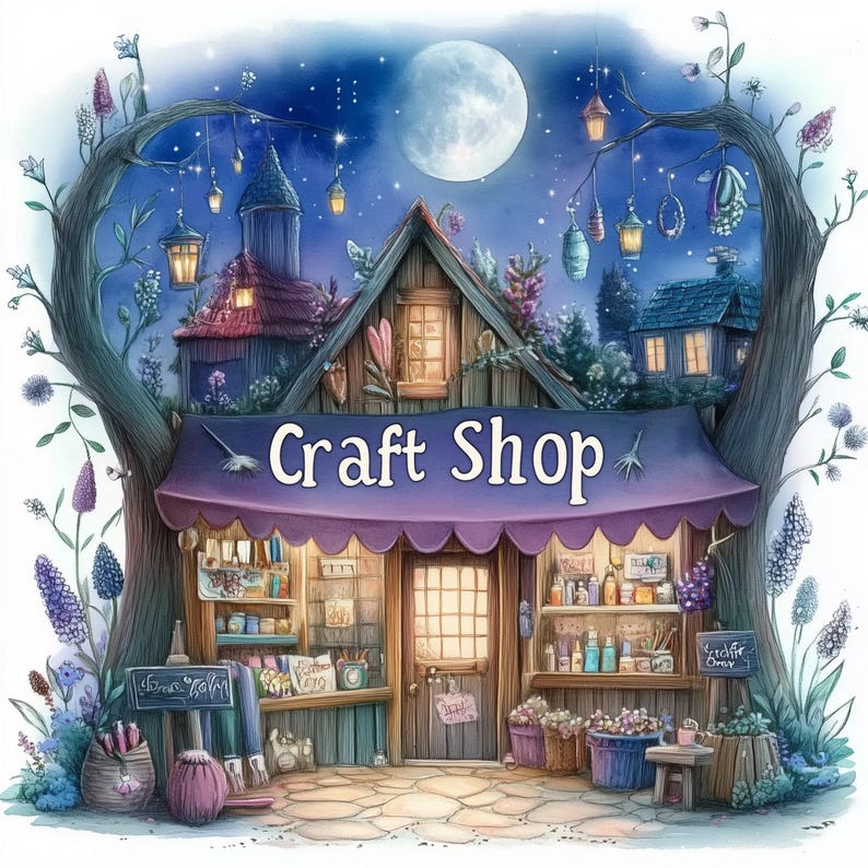 Craft Shop High Resolution Jpgs for Junk Journaling, Scrapbooking, Card ...