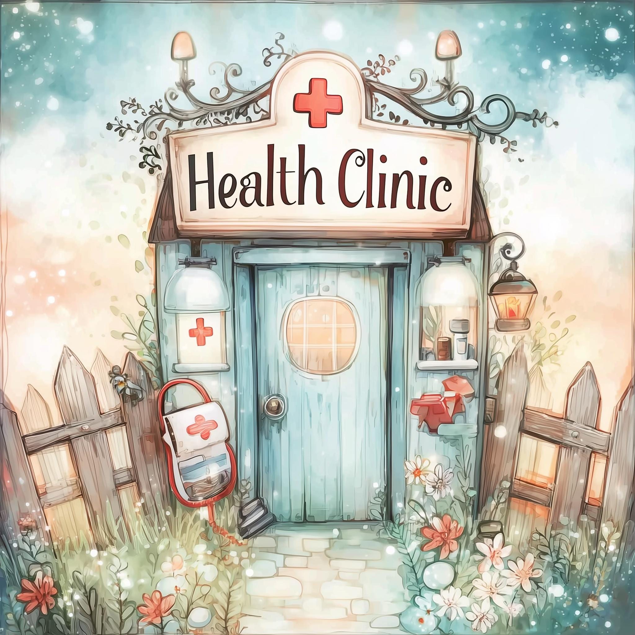 Health Clinic High Resolution Jpgs for Junk Journaling, Scrapbooking ...