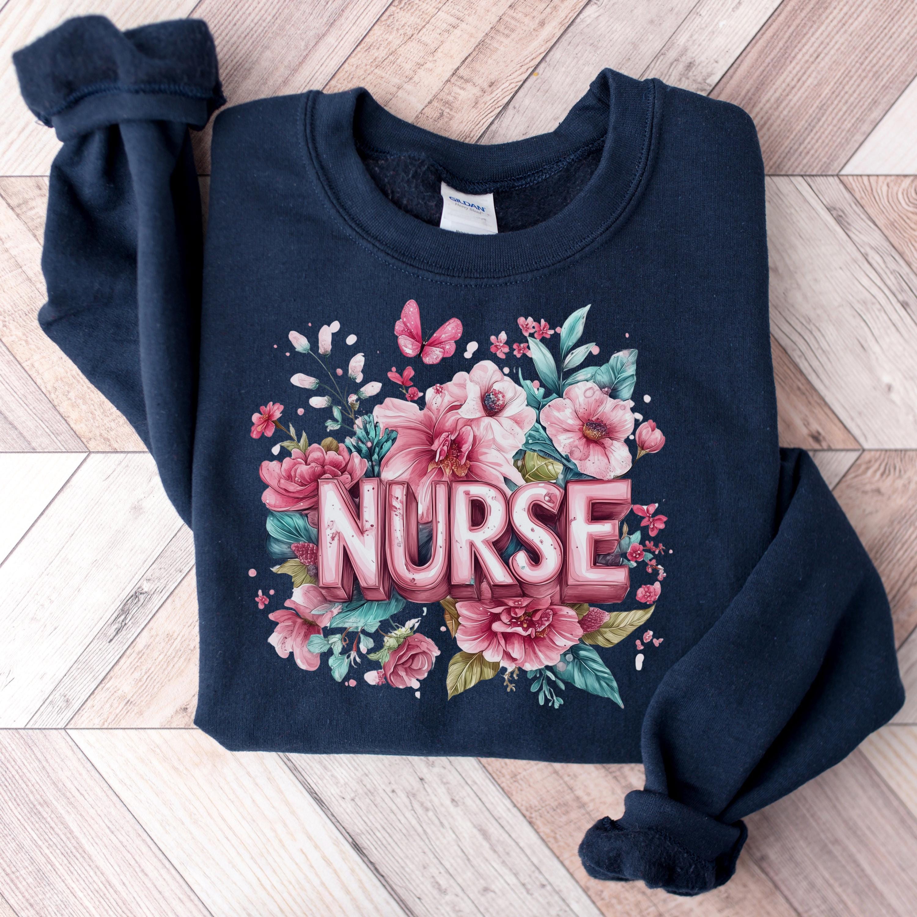 Floral Pink Nurse PNG Clipart Digital Download - Etsy