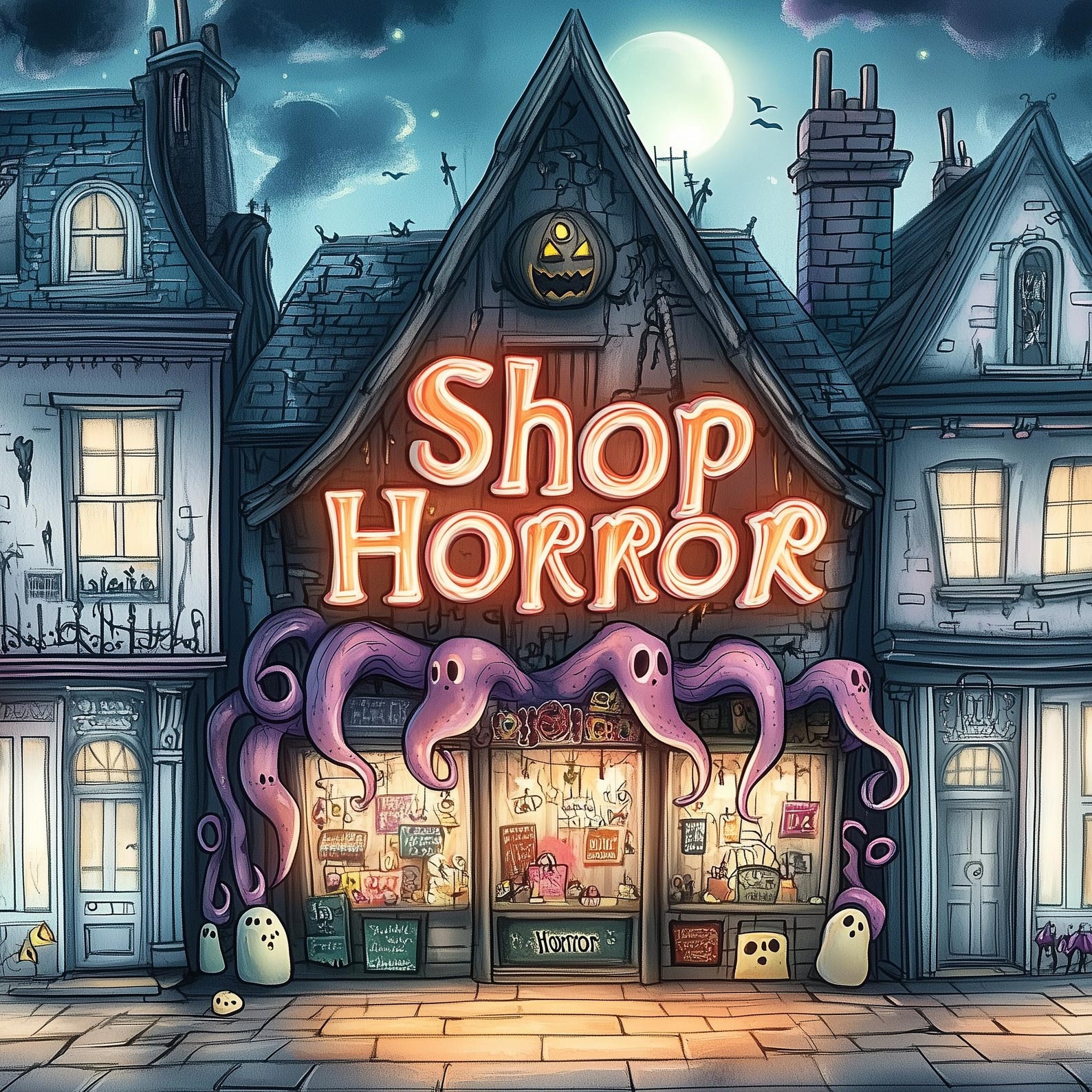 Horror Shop Printable Images, Junk Journaling, Scrapbooking (digital ...