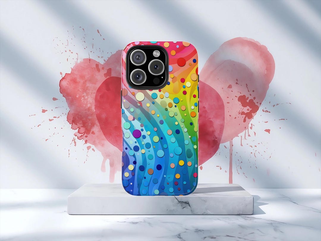 Rainbow Phone Case – Vibrant, Durable, Shock-absorbing Cover for iPhone ...