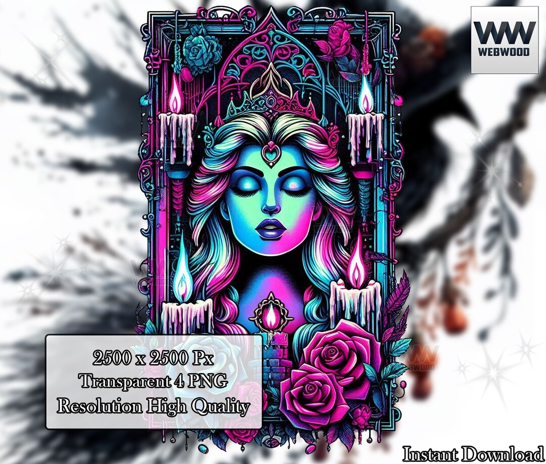 4 Designs Halloween Princess Png Bundle, Princess Character Png ...