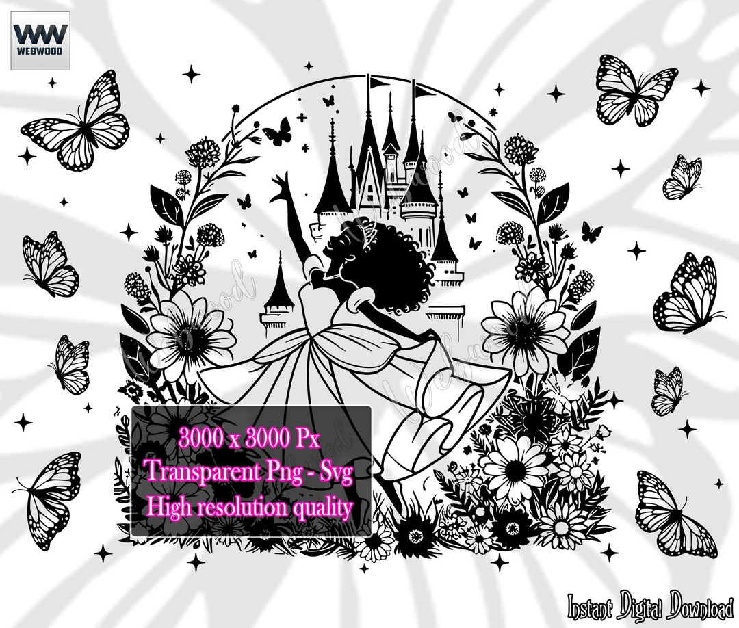 2 Designs Princess Characters Png Bundle, Princess Svg Bundle, Princess ...