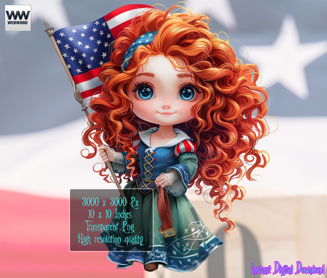 Princess Fourth of July Png, Independence Day Png, 4th of July Png ...
