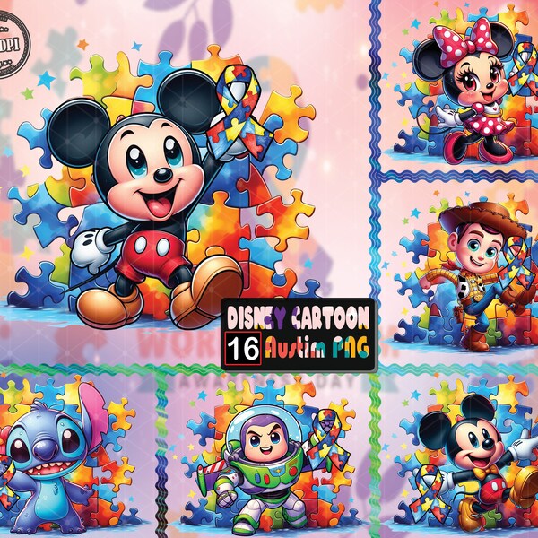 Autism Cartoon Character Png - Etsy