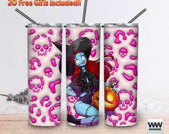 3D Inflatable Design Horror Characters 20 Oz Skinny Tumbler Wrap Png ...