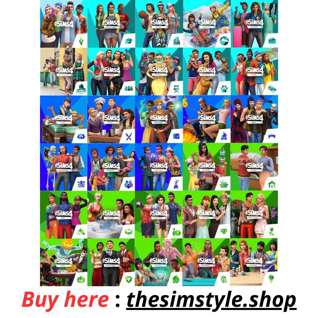 Ultimate Sims 4 Game Collection Expansion Packs, Mods, Custom Content ...