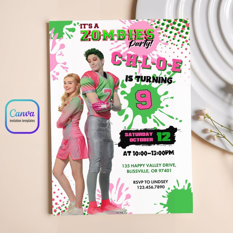 Zombie Invitation - Etsy