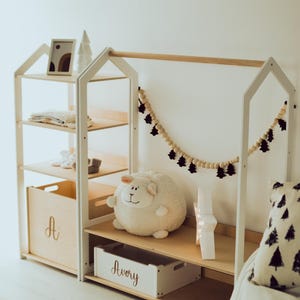 Clothing Rack & Shelf Personalized, Custom Kids Wooden Hangers Set,baby ...