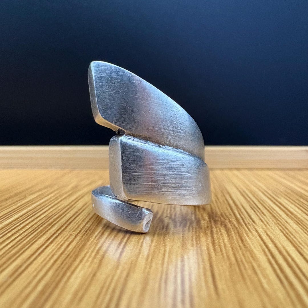 Silver Ring Brutalist Rings Modernist Design - Etsy
