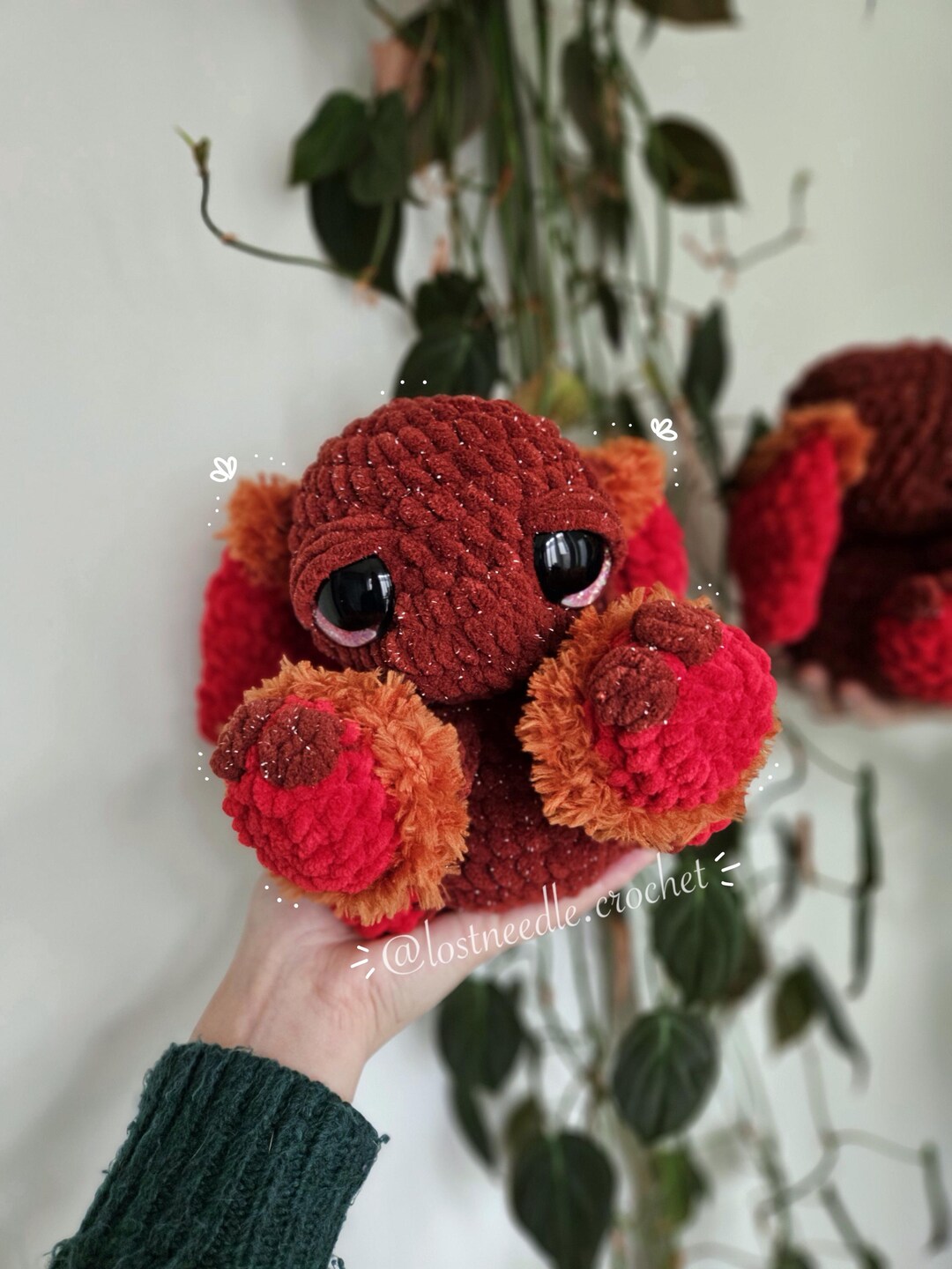 Cute Fire Gremlin - Handmade Amigurumi Plushie - Etsy