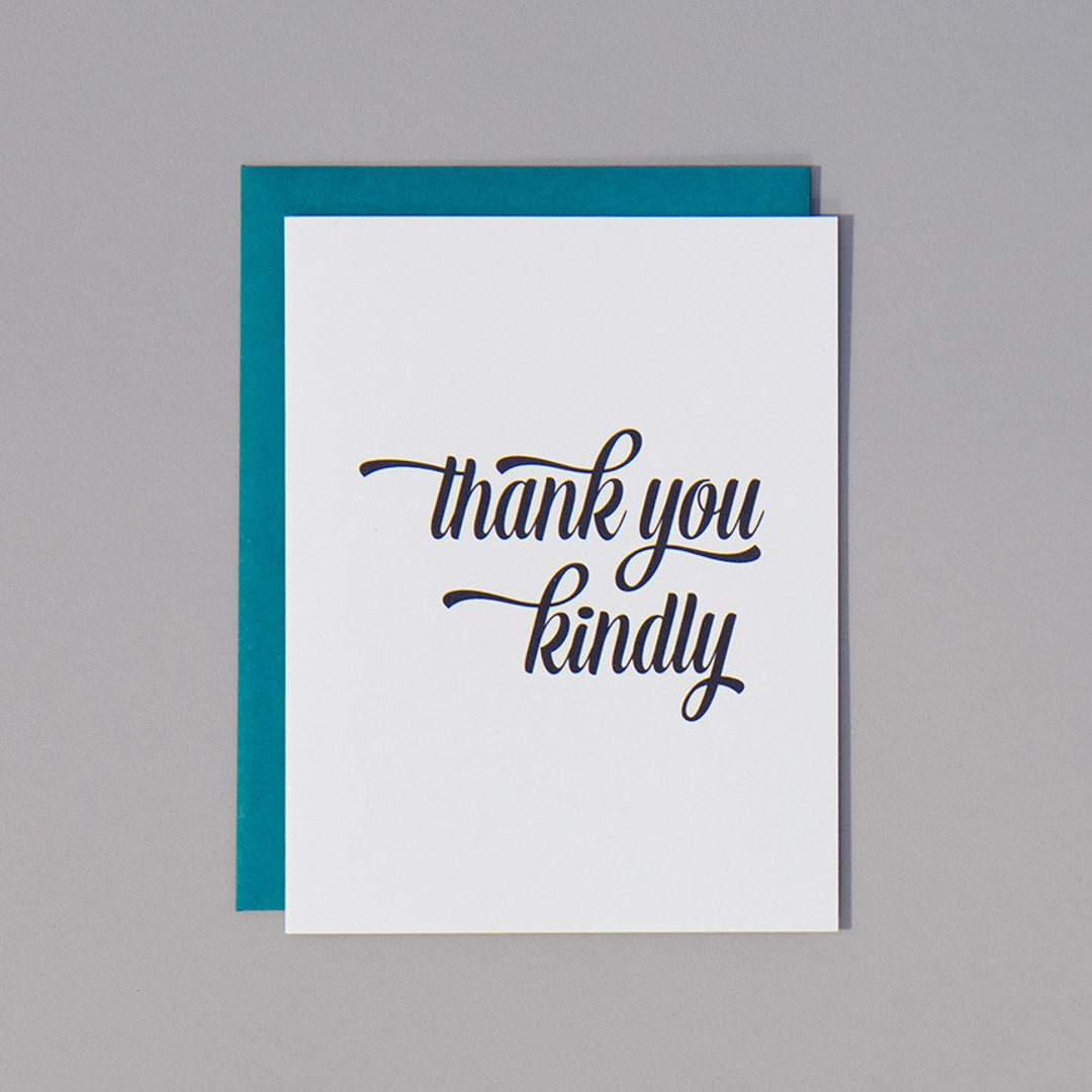 Thank You Kindly - Etsy