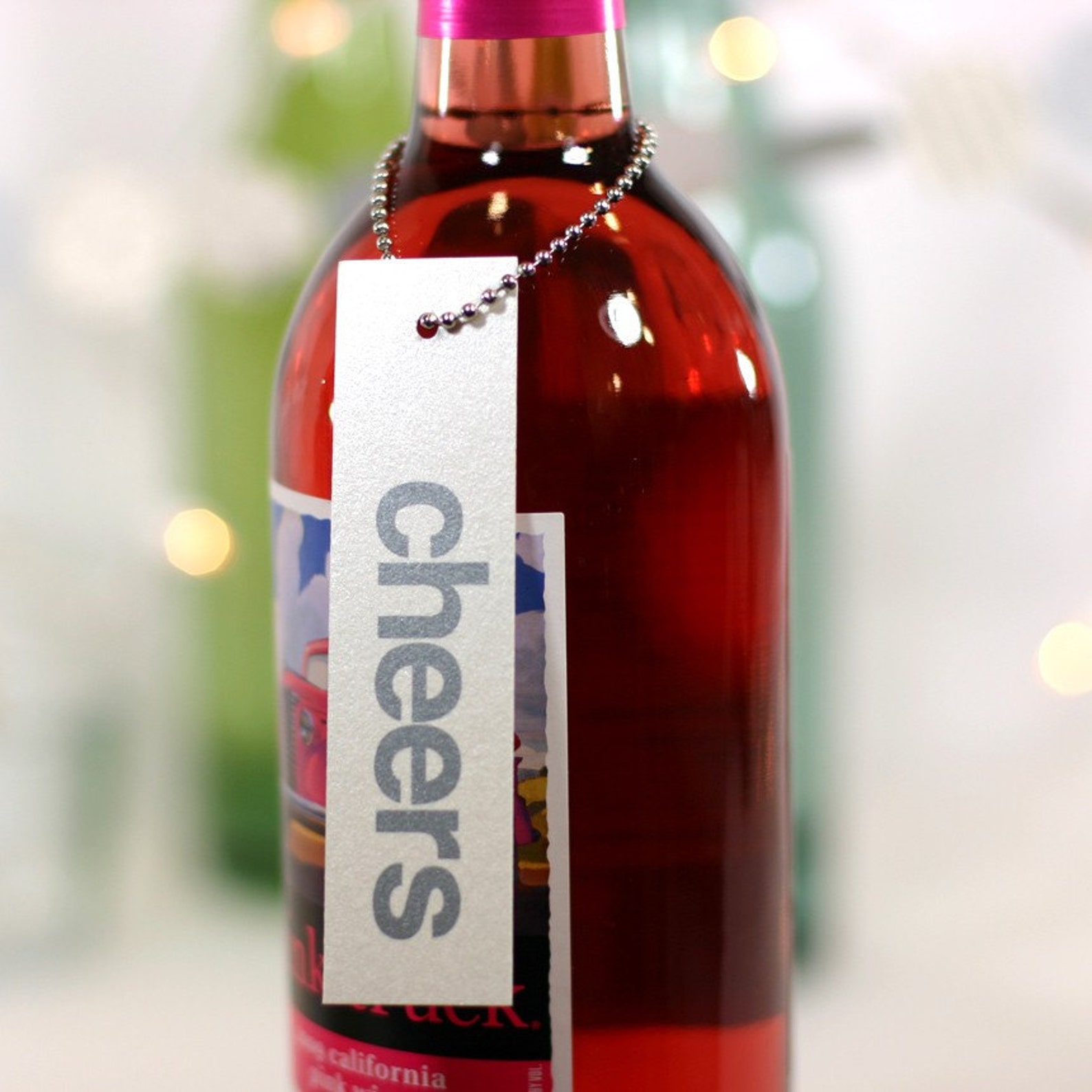 Cheers Wine Tags - Etsy