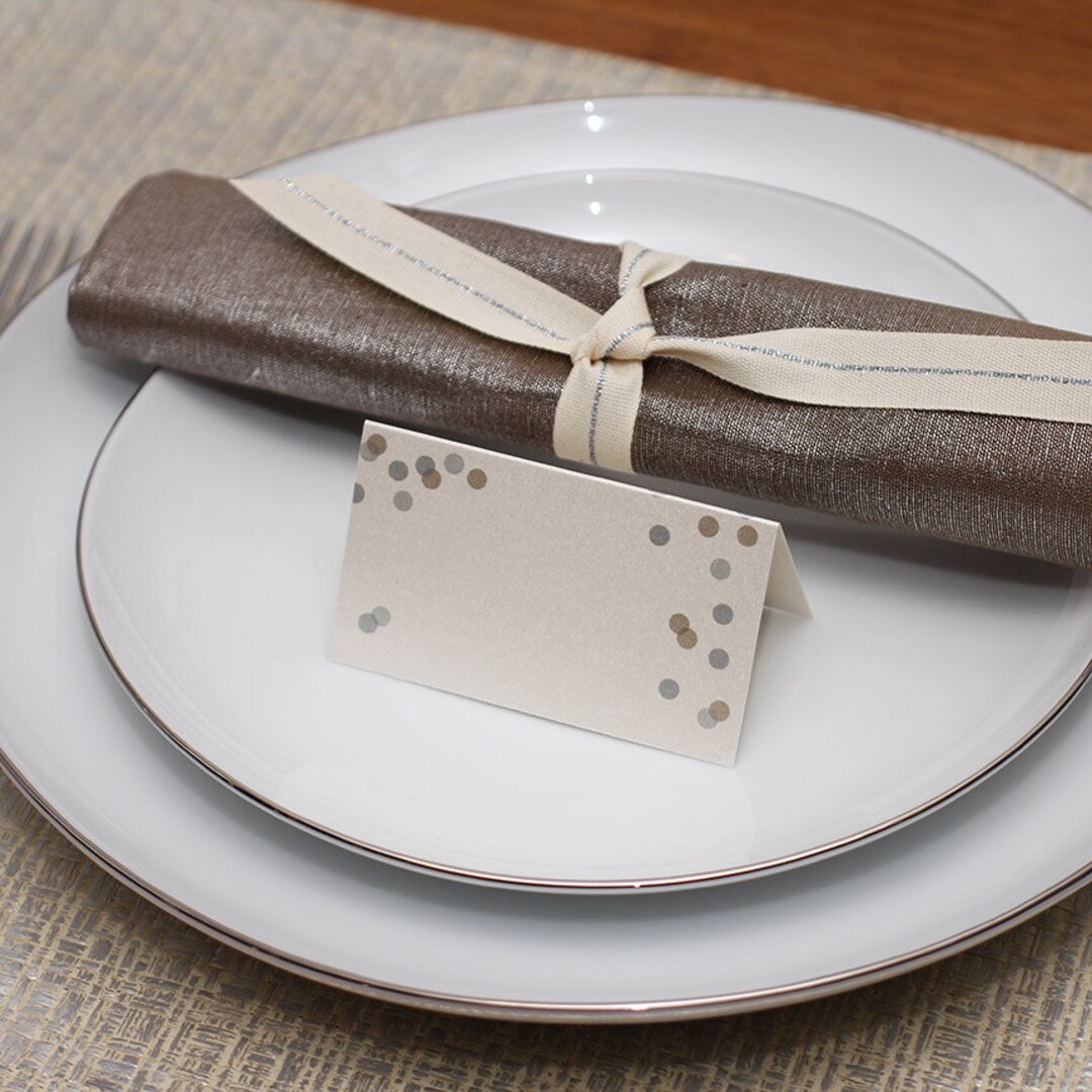 Confetti Place Cards - Shimmer - Etsy