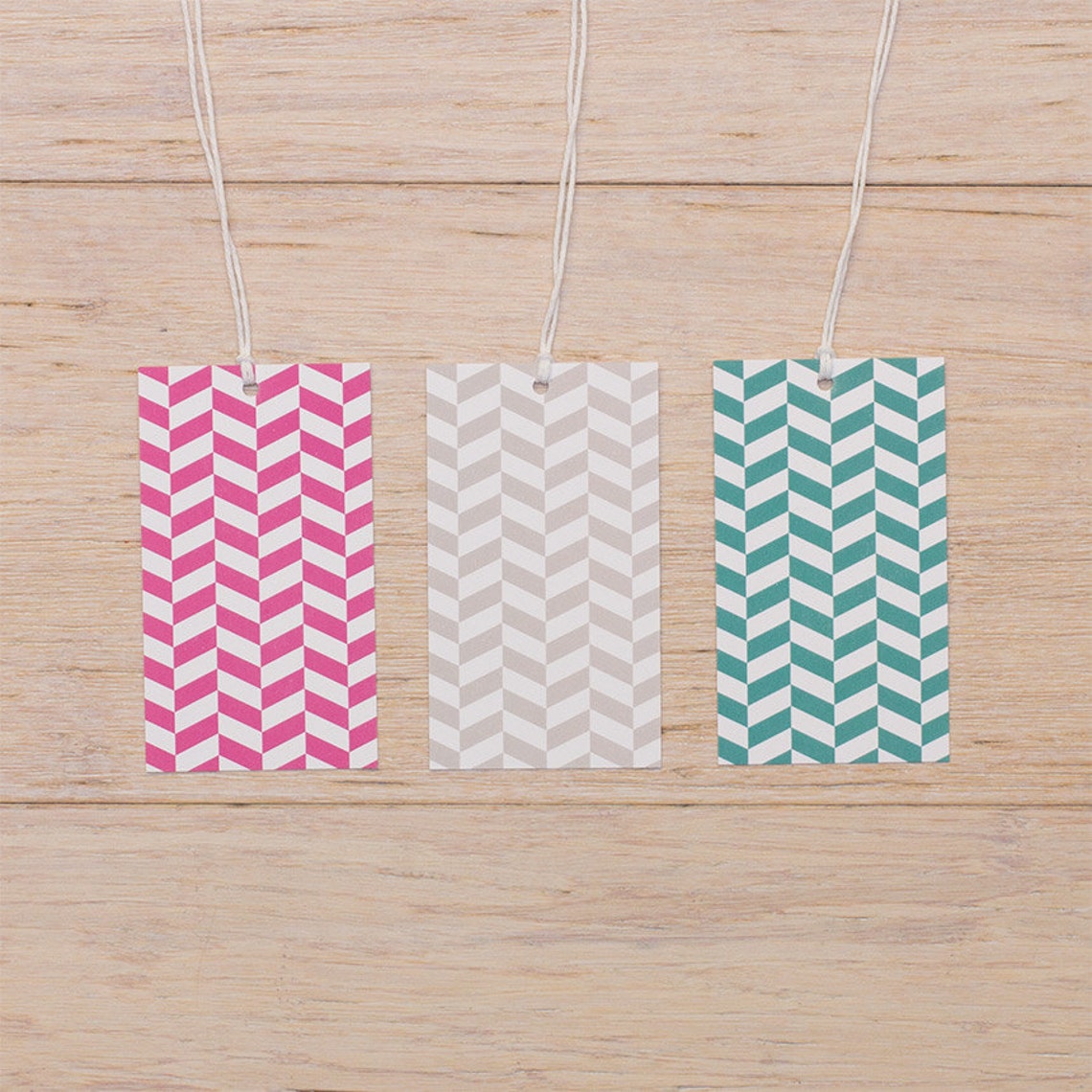 Herringbone Gift Tags - Etsy