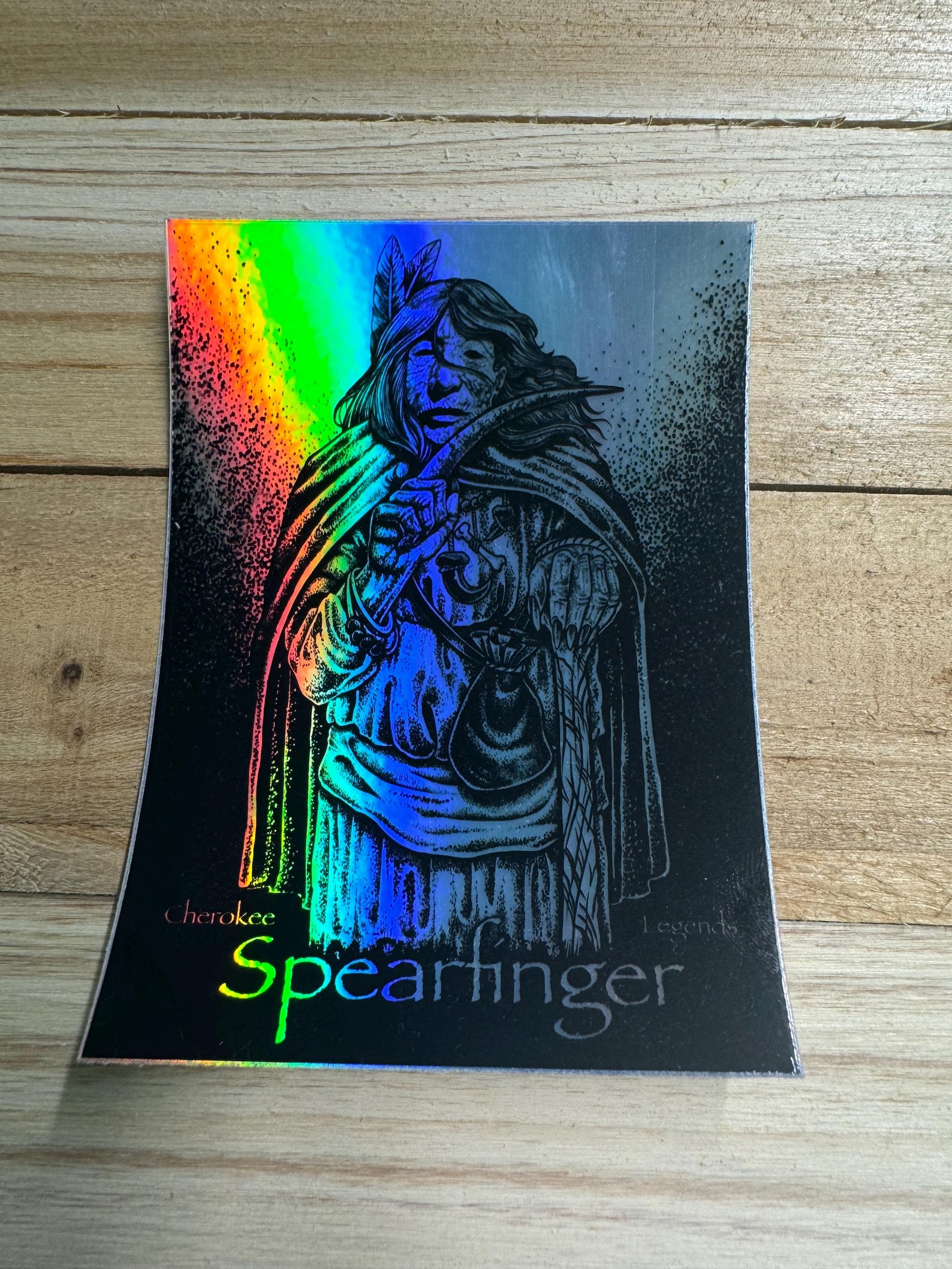 Cherokee Legend Spearfinger Sticker Metallic - Etsy